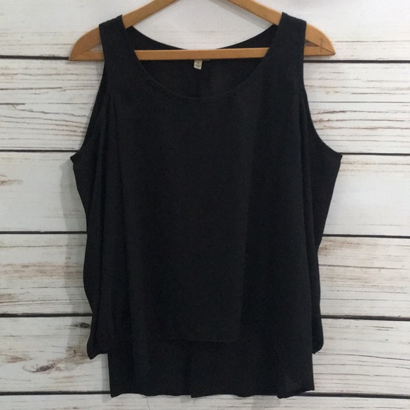 Lily White | Tops | Lily White Sheer Black Long Peep Top Sleeve Sz S ...